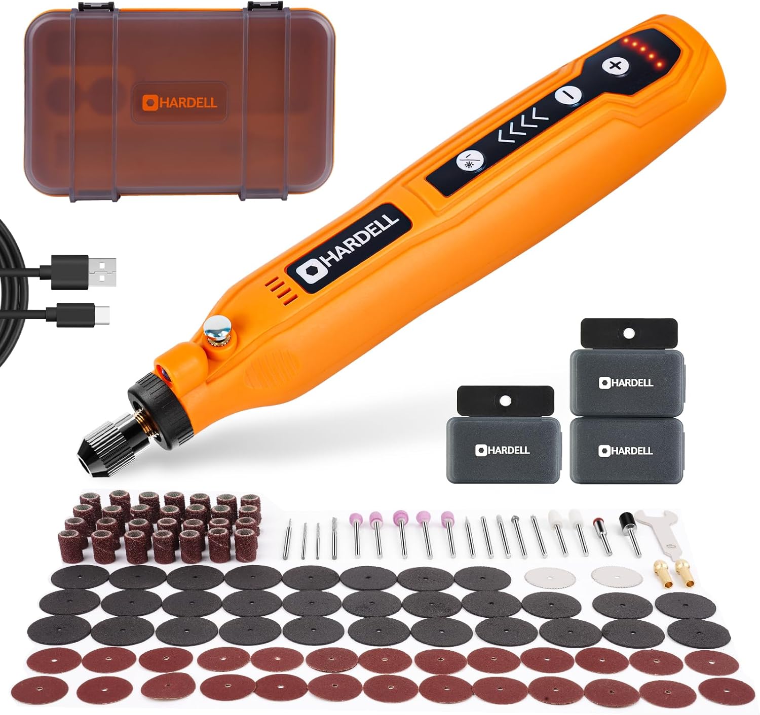 5 Speed Setting Mini Cordless Rotary Tool with USB Charging – Hardell