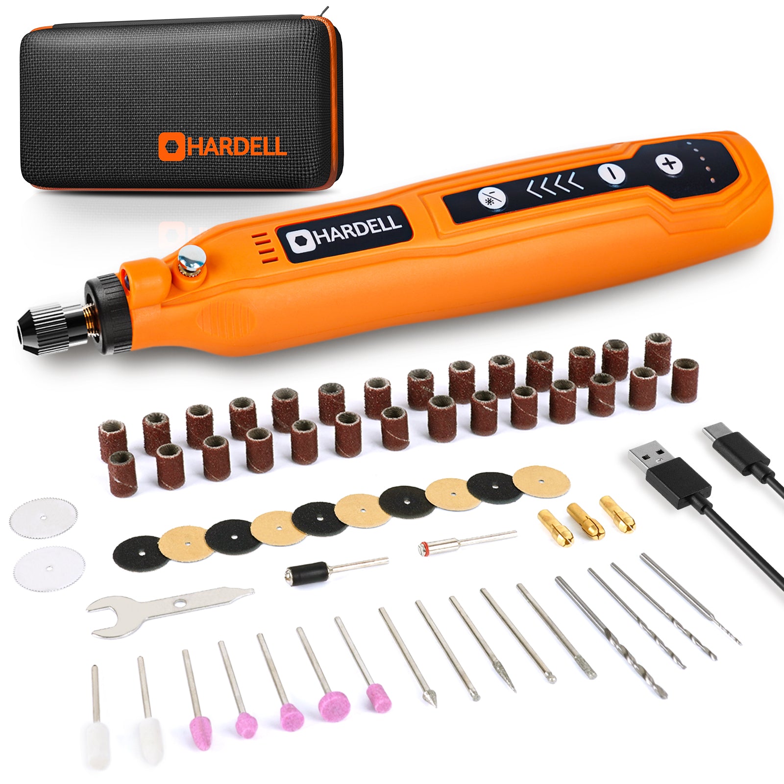 5-Speed Mini Cordless Rotary Tool Kit for Diverse Functions – Hardell